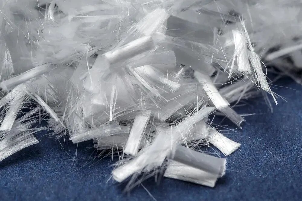 Фибра полипропиленовая строительная для бетона, гипса, штукатурки X-Glass 12мм, 0,5кг