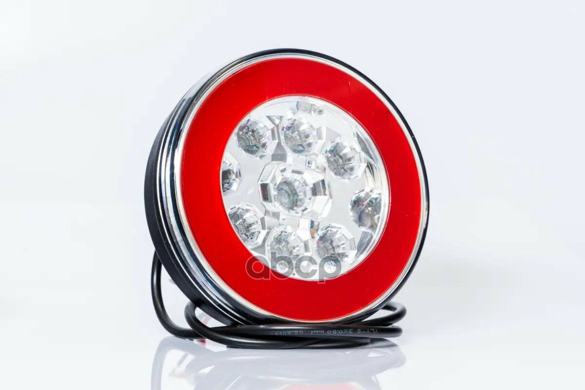 Фонарь задний! противотуманный + габарит, кругл, LED 12-36В, 140х50мм Volvo Fristom арт. FT111LED