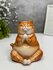 Фигурка декоративная, коллекционная "Кот-Йог", полистоун, 10,5 см