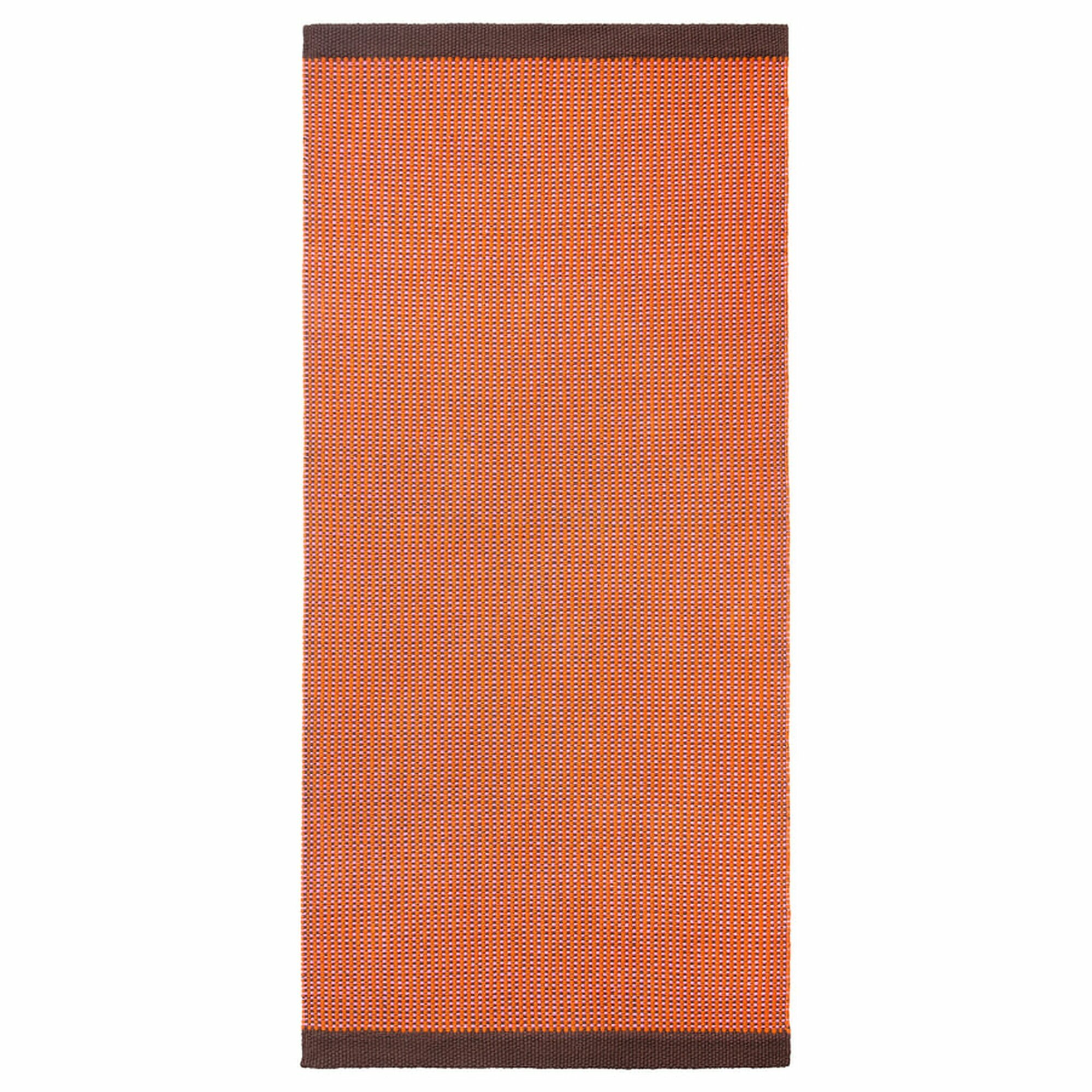 Плоский тканый ковер IKEA VAGOMRADE, цвет светло-оранжево-розовый, размер 80х150 см, 306.132.15