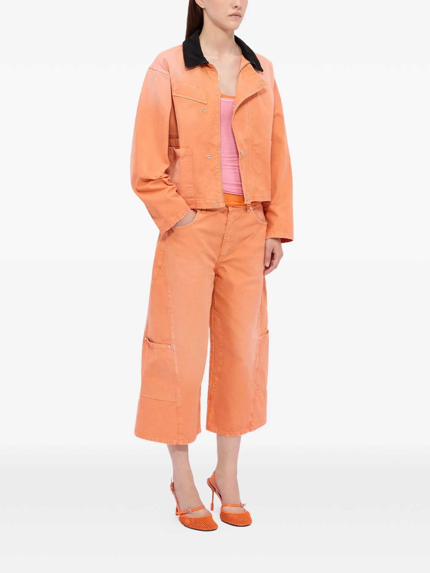 Джинсы MSGM, размер 38, orange — фото 1