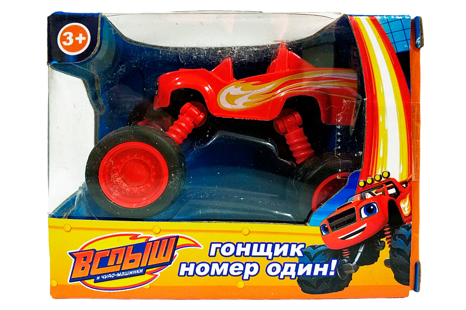 Вспыш Чудо машинка Гонщик номер один вспыш, трансформер, длина 8 см