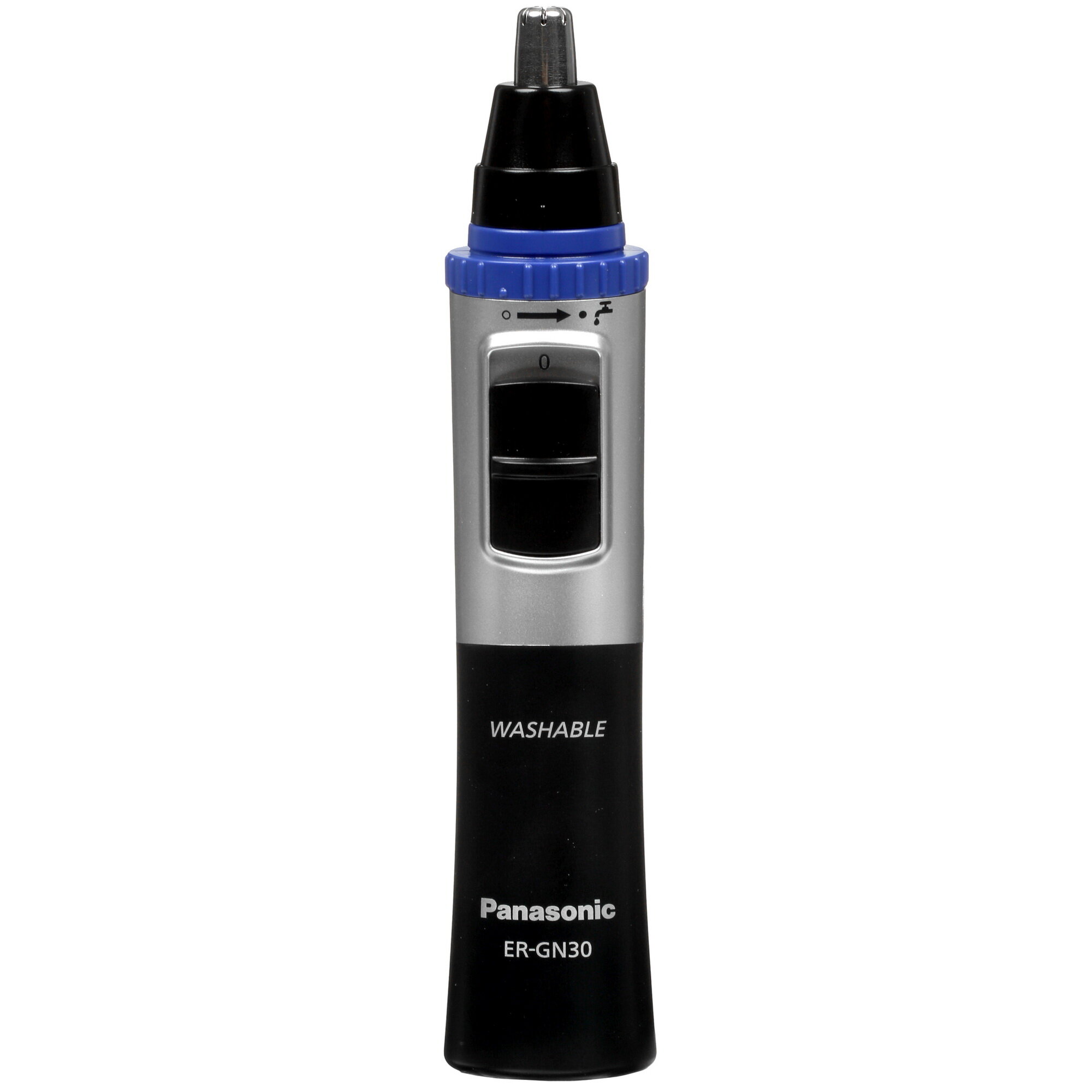 Триммер Panasonic ER-GN30 серебристый/синий, черный