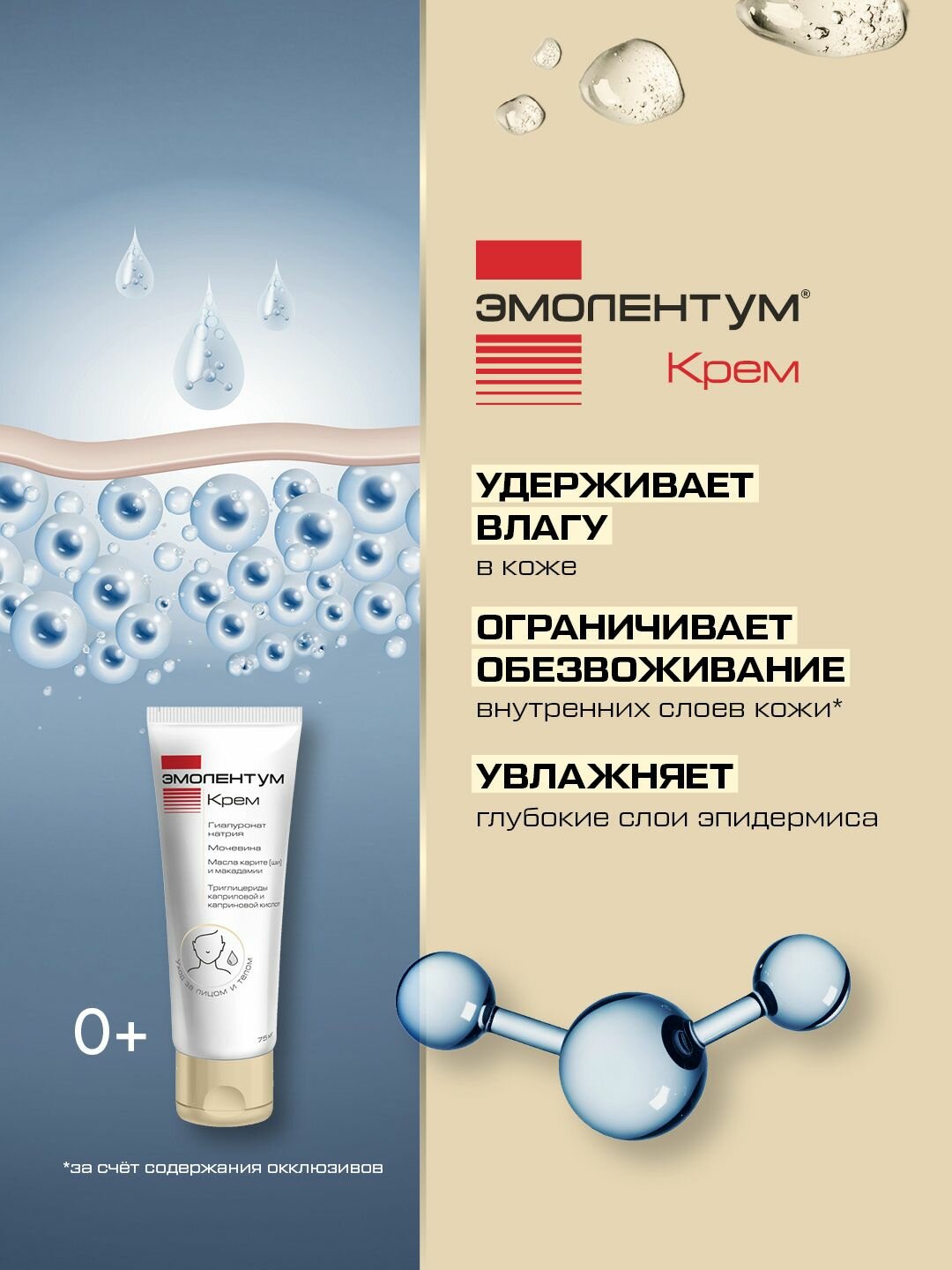 Эмолентум, крем 75 мл — фото 1