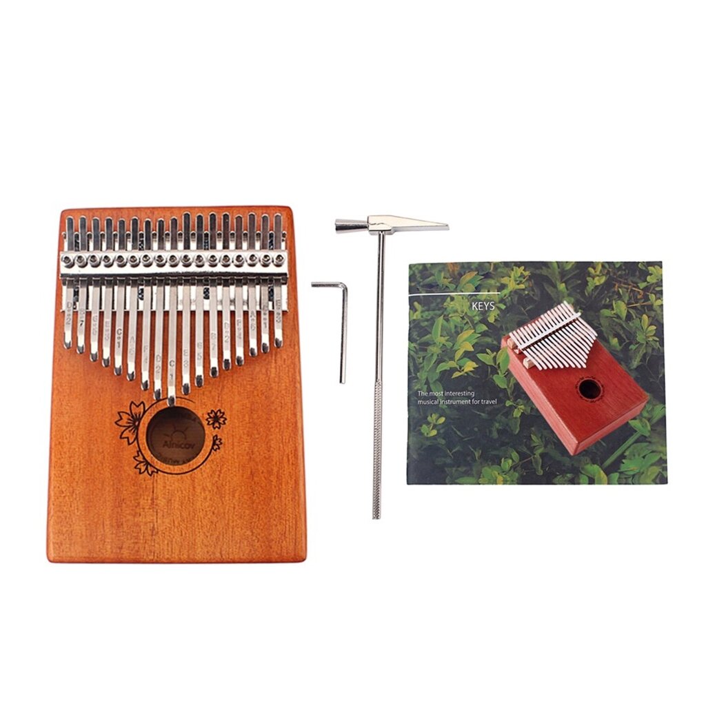 17 Клавиш Пианино Для Большого Пальца Портативная Калимба Пальчиковое Пианино Для Начинающих Клавишный Инструмент Подарки для Детей Взрослых Начинающих
