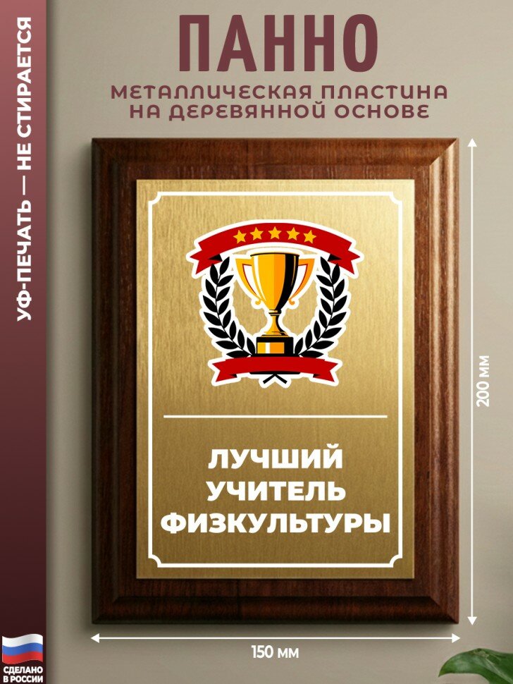 Настенный диплом "Лучший учитель физкультуры"