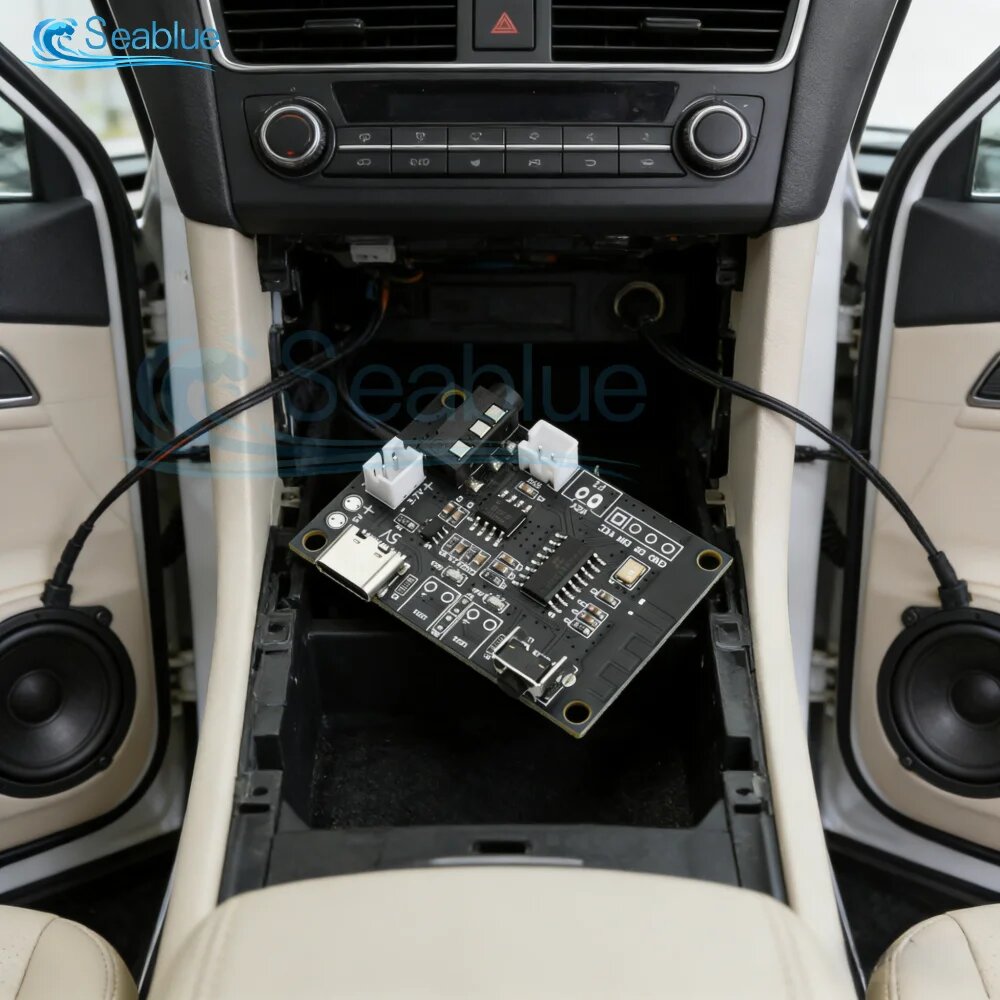 Плата усилителя Bluetooth 3,7 В-5 В постоянного тока, 5 Вт, моно мини-аудио модуль, интерфейс типа C, поддержка динамика 2-4 Ом со световым индикатором заряда