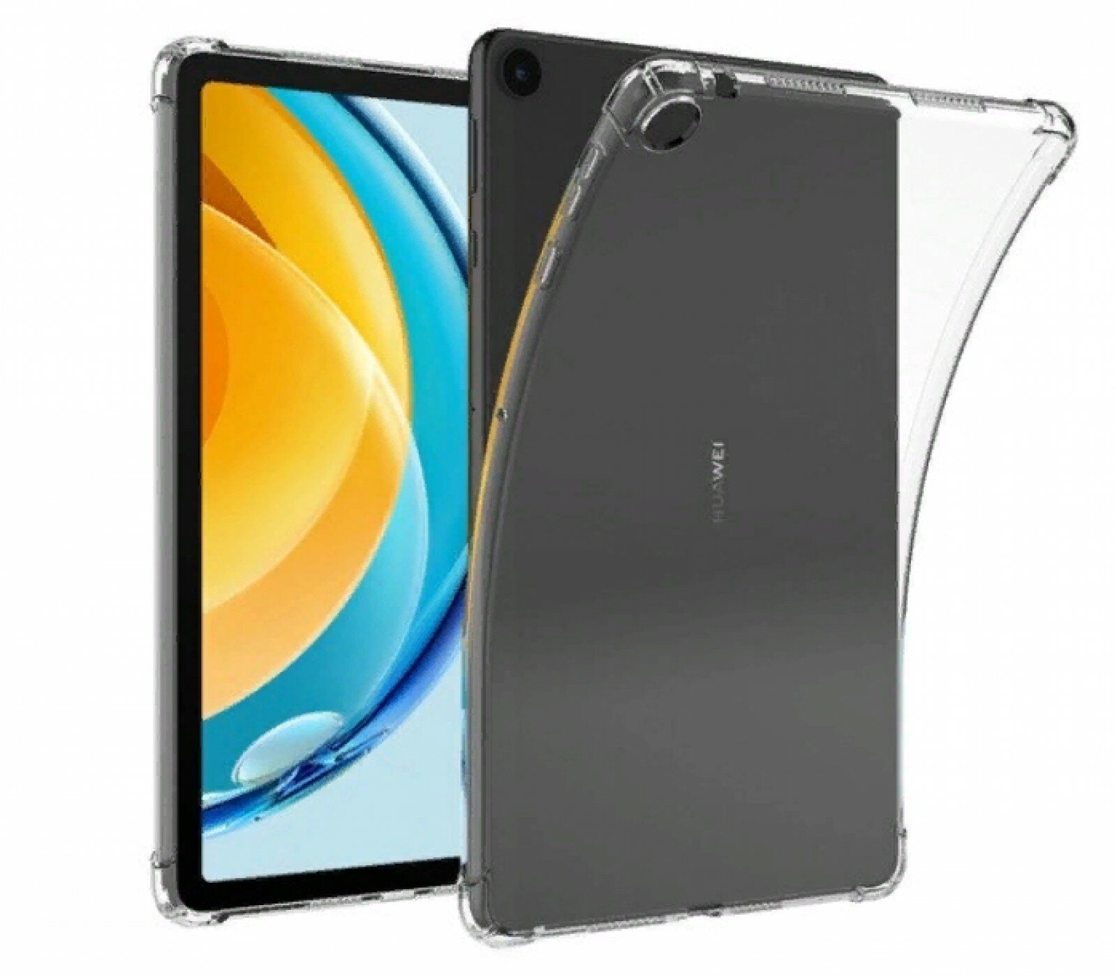 Чехол-накладка MyPads Tocco для HUAWEI MatePad SE 10.4 2022 прозрачный противоударный с защитой углов