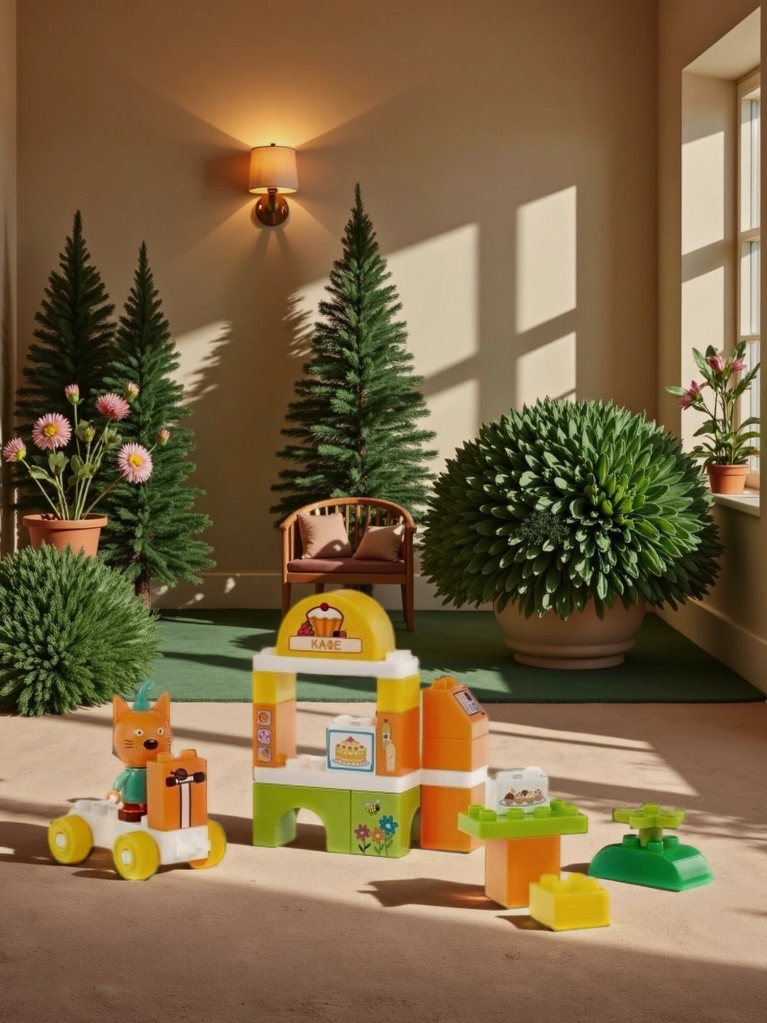 Конструктор Полесье "Макси" - "Три кота. Компот и кафе", 27 эл.