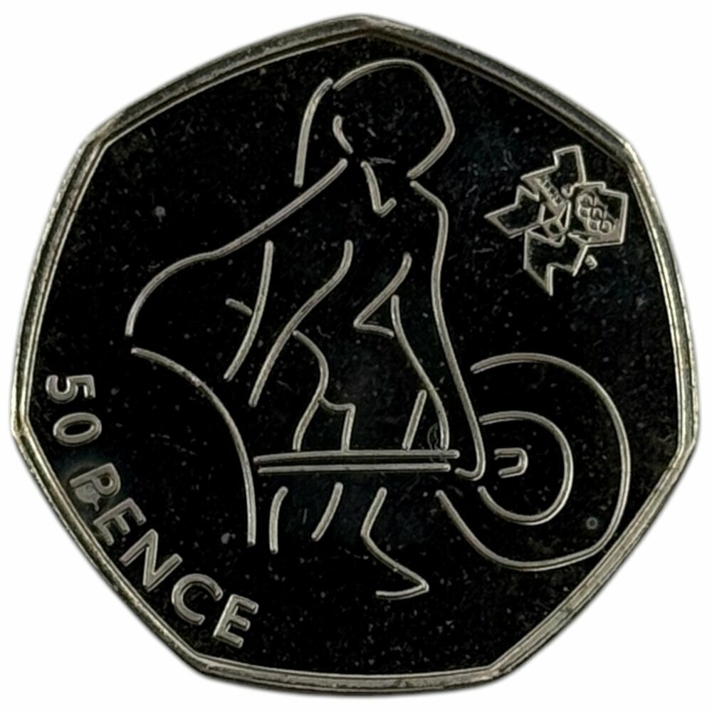 Великобритания 50 пенсов 2011 г. (XXX летние Олимпийские игры 2012, Лондон - Тяжёлая атлетика) (CN)