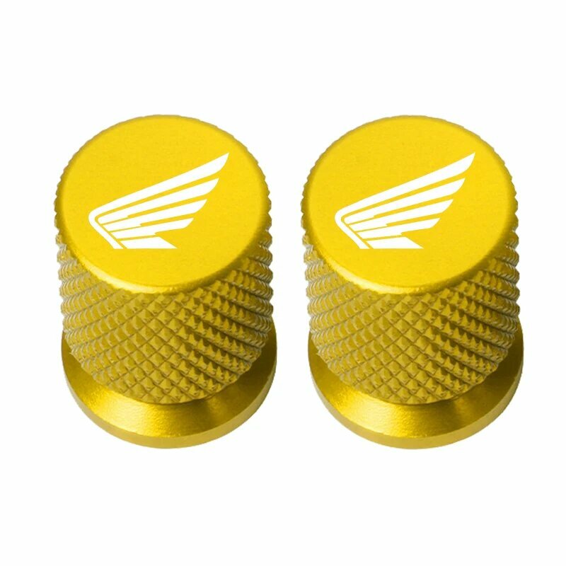 Колпачки На Ниппели Колес Мотоциклов Honda CB750, CBR, Grom, CT125, MSX, Желтый, Желтый, Gold