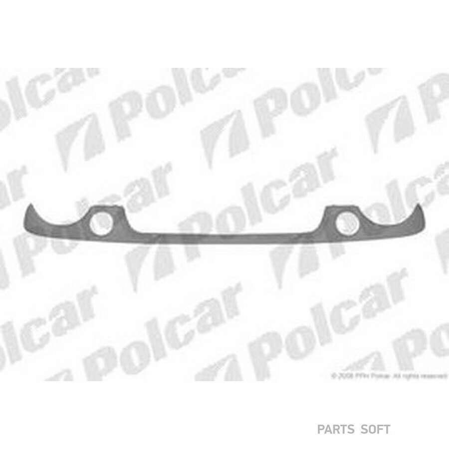 Накладка под фару VW LUPO 05.98-12.02 от официального дистрибьютора, POLCAR, артикул 952806