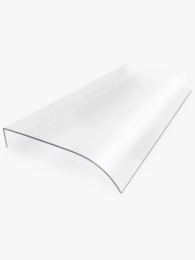 Козырек над крыльцом из поликарбоната прозрачный для защиты от солнца и дождя