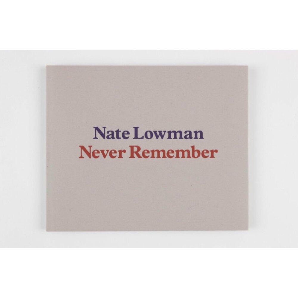 Nate Lowman: Never Remember