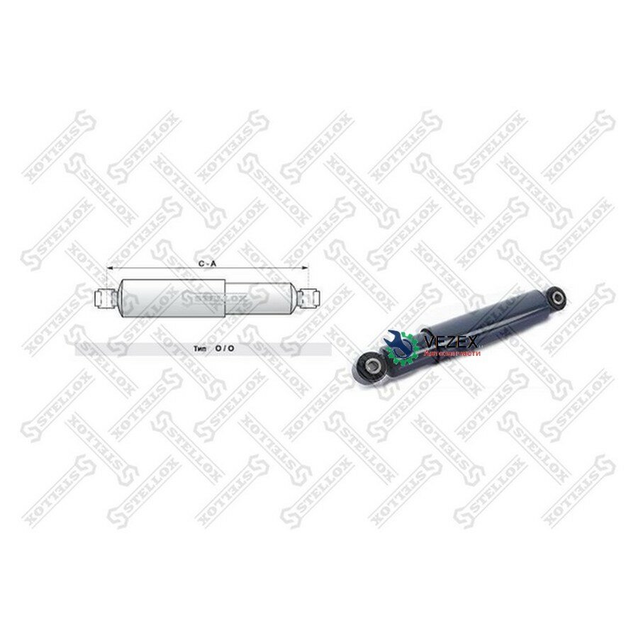 STELLOX 8704917SX амортизатор подвески !-388-627 O/O 20x44.5 20x44.5 \SAF AR200. AR/L313. AR414. RVI