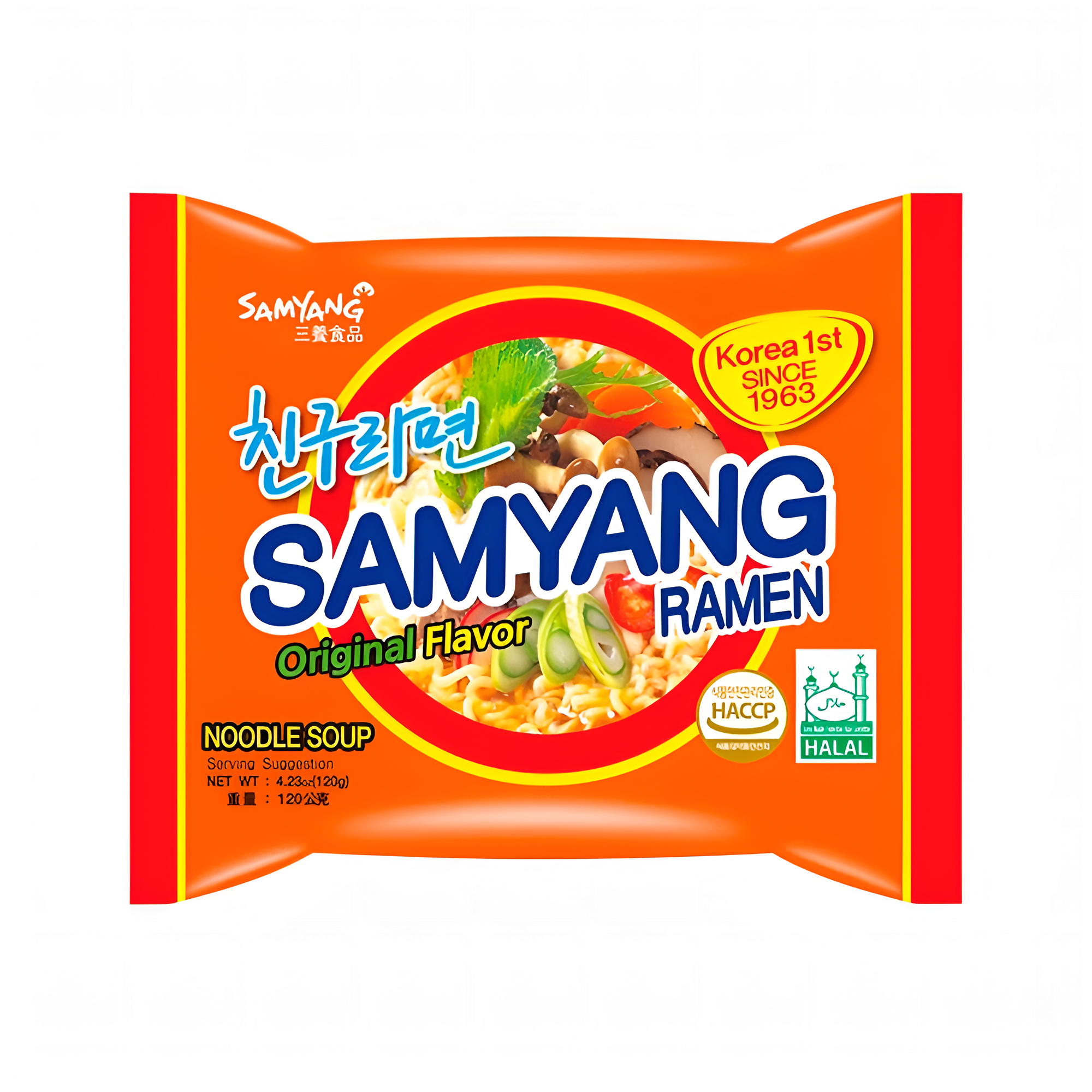 Лапша быстрого приготовления Samyang Ramen со вкусом говядины 120 г, Южная Корея