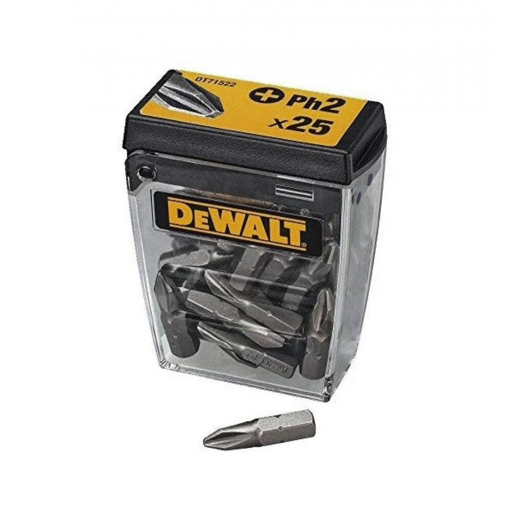 Набор бит DEWALT DT71522, PH2 x 25 мм, 25 шт.