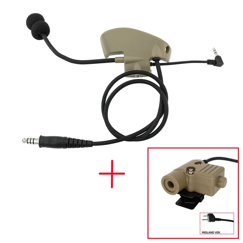 Наушник-гарнитура Howard Leight Impact Sport DE, Midland plug
