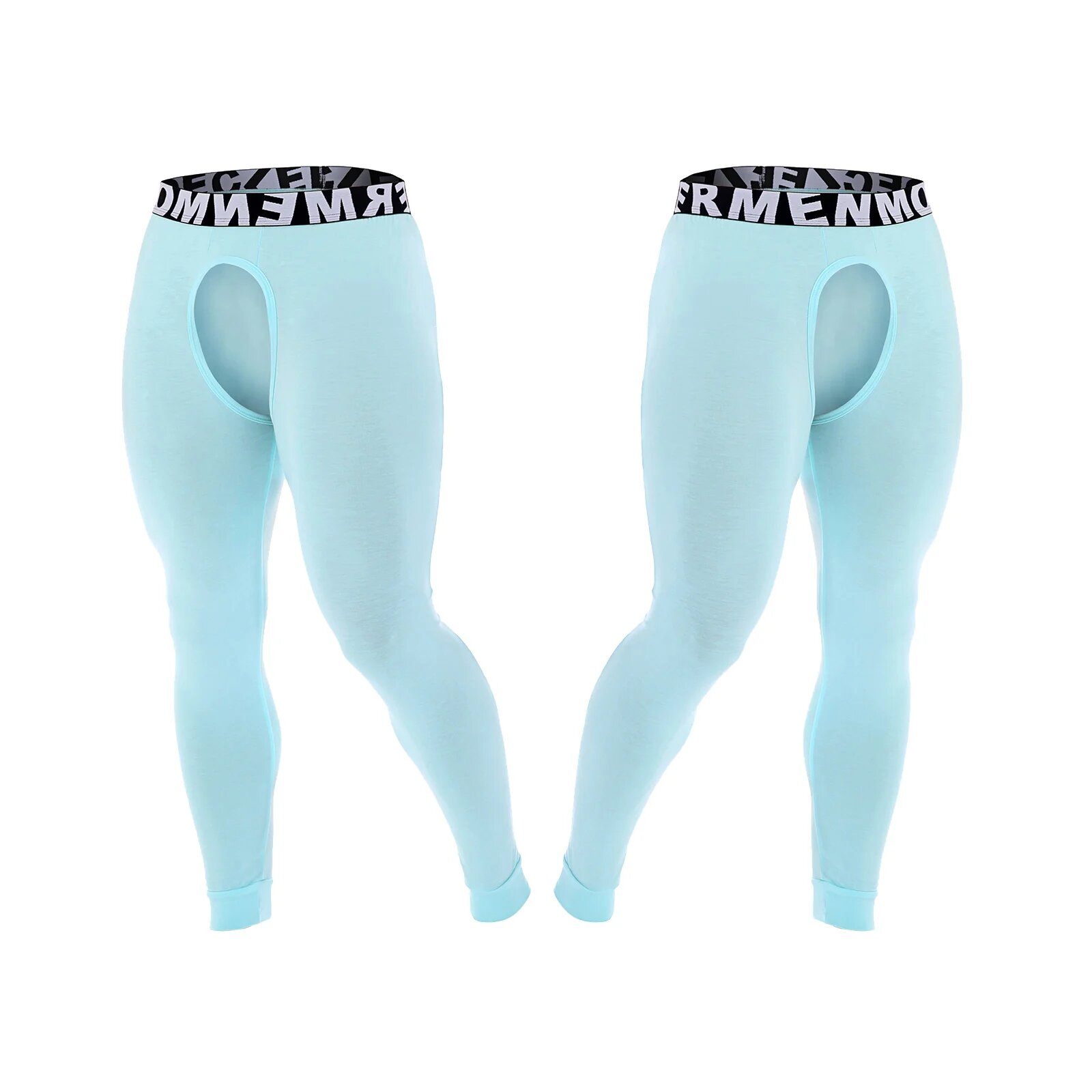 2/комплект, осеннее термобелье, теплые мужские сексуальные леггинсы из модала, чехол для пениса, открытая промежность, ягодицы, длинные кальсоны, брюки