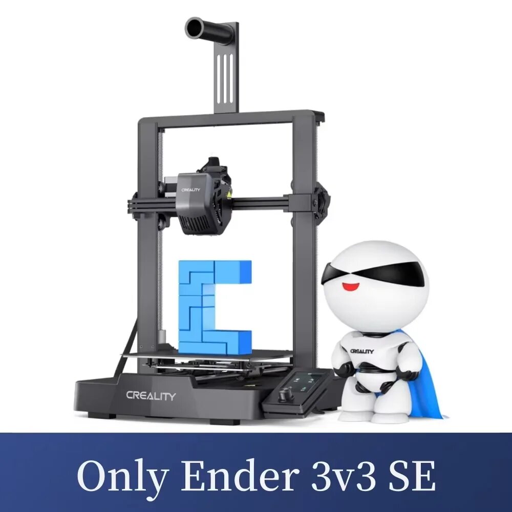 3D-принтер Creality Ender 3 V3 SE, скорость печати 250 мм/с, модернизированный визуальный UI, автоматическая нить Sprite, прямой экструдер CR Touch Auto