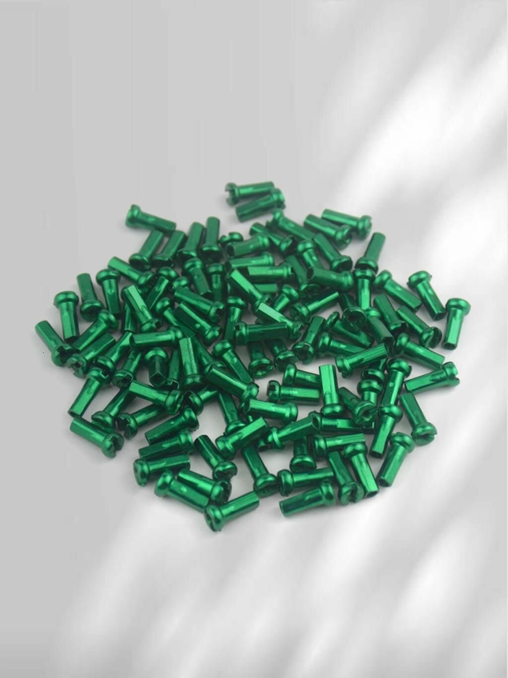 Ниппели для велосипедных спиц, 60 шт, Зеленый