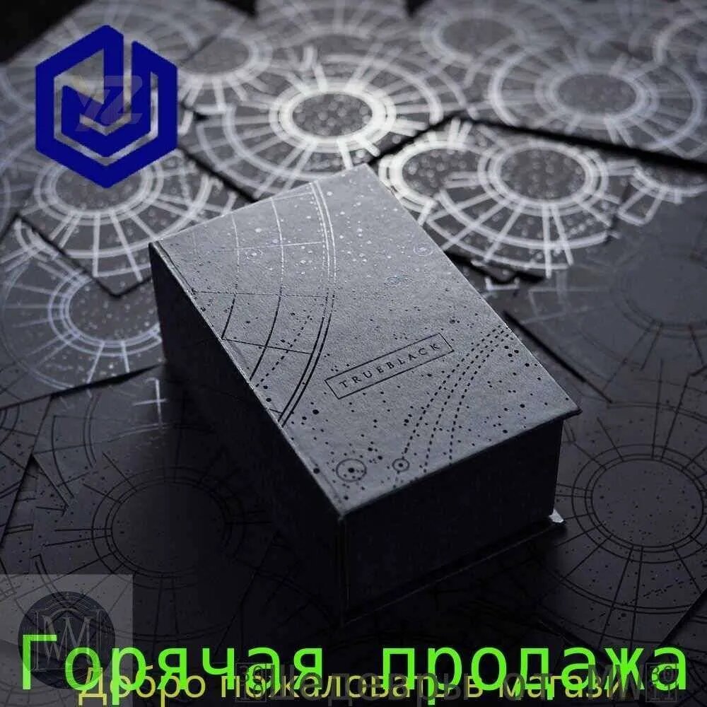 Истинное Черное Таро / True Black Tarot карты Таро 12*7 см Пластик и Картон Чёрный цвет