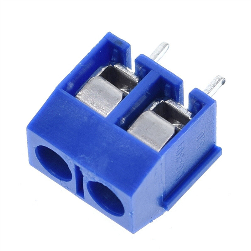 100 шт. KF301-2P 2-контактный винтовой клеммный разъем с шагом 5 мм 15A 300V сращиваемый