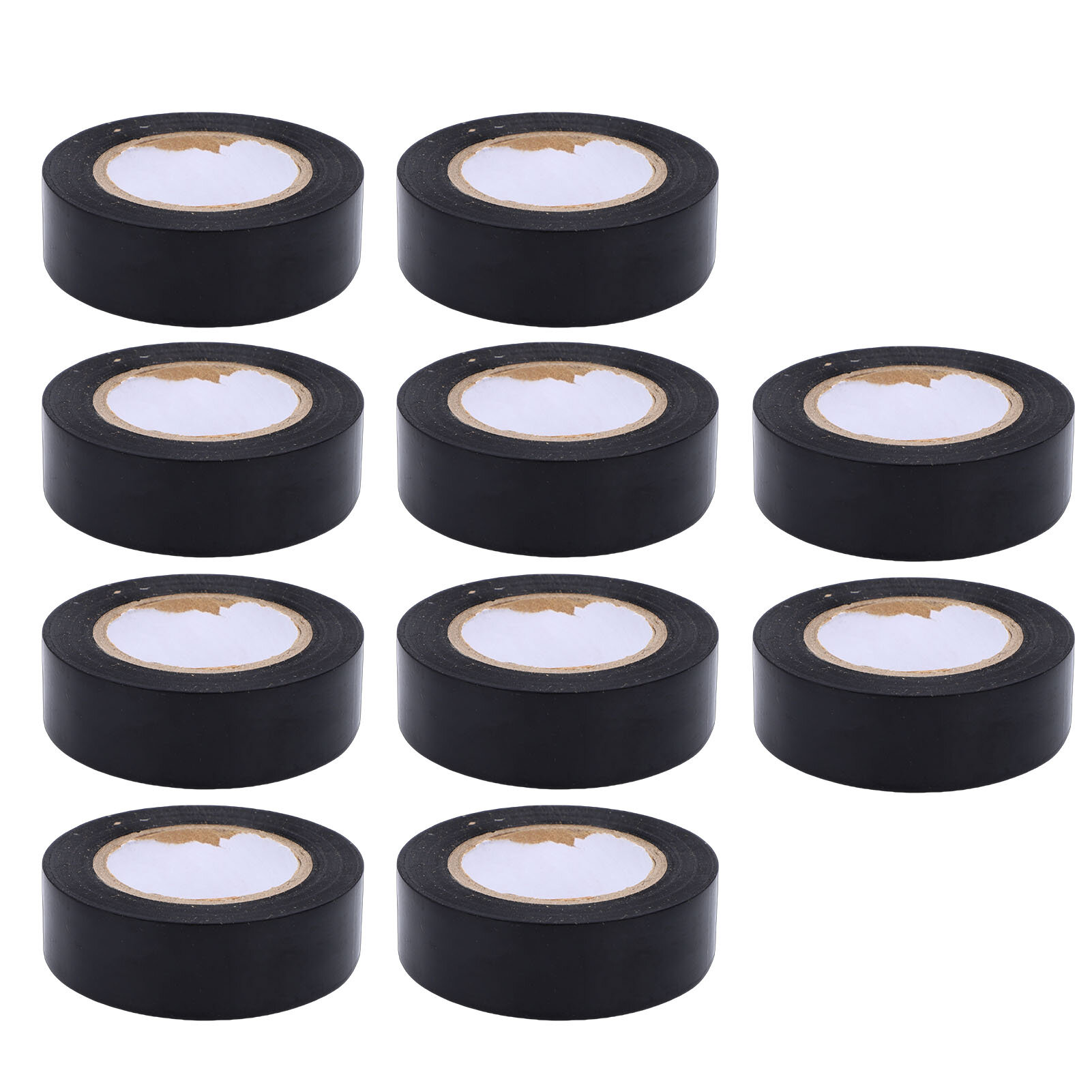 10 Рулонов Черной Изоленты 600V ПВХ Водонепроницаемой 20 мм X 10 М С Сильным Адгезивным Огнезащитным Составом для Ремонта Внутренней Наружной Проводки