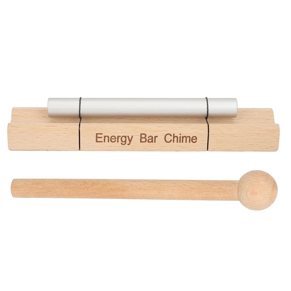 Медитативный поющий колокол Energy Bar Chime для практик осознанности, деревянный, для медитации
