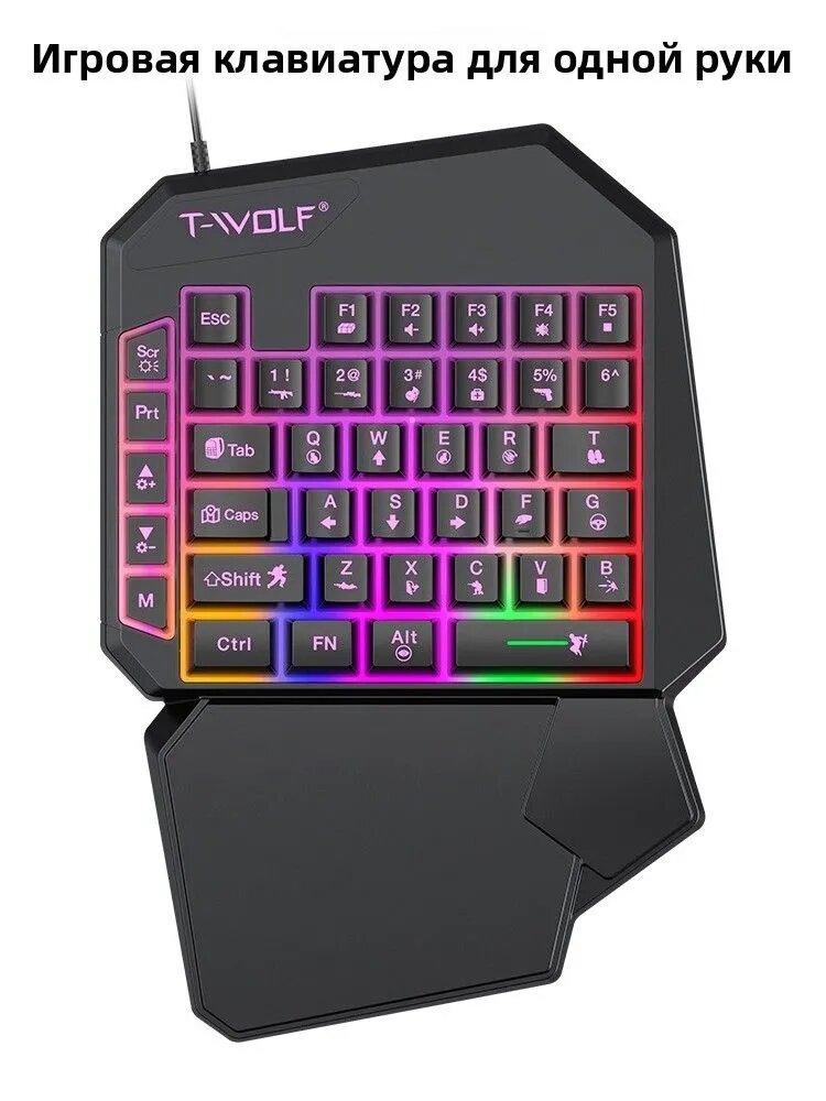 Игровая клавиатура MAD60 Pro, Английская раскладка, белая, для PC/Mac, с колесом прокрутки