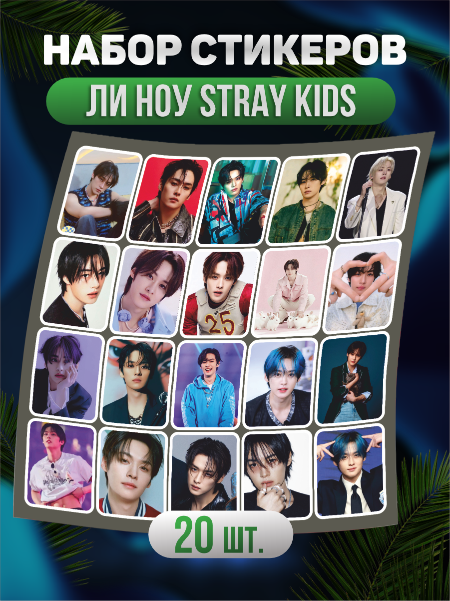 Набор наклеек Stray kids Ли Минхо Lee Know k-pop