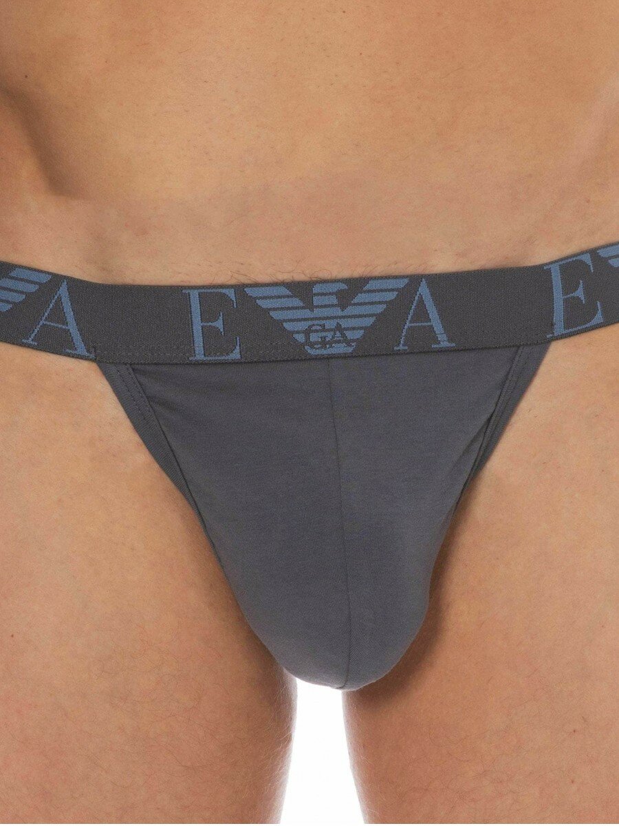 Набор мужских трусов джоков 2в1 (черный, темно-серый ) Emporio 111932_4F715 40821 XL (52)