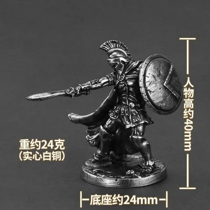 Металлическая статуэтка Спартанского воина из меди Warrior 1