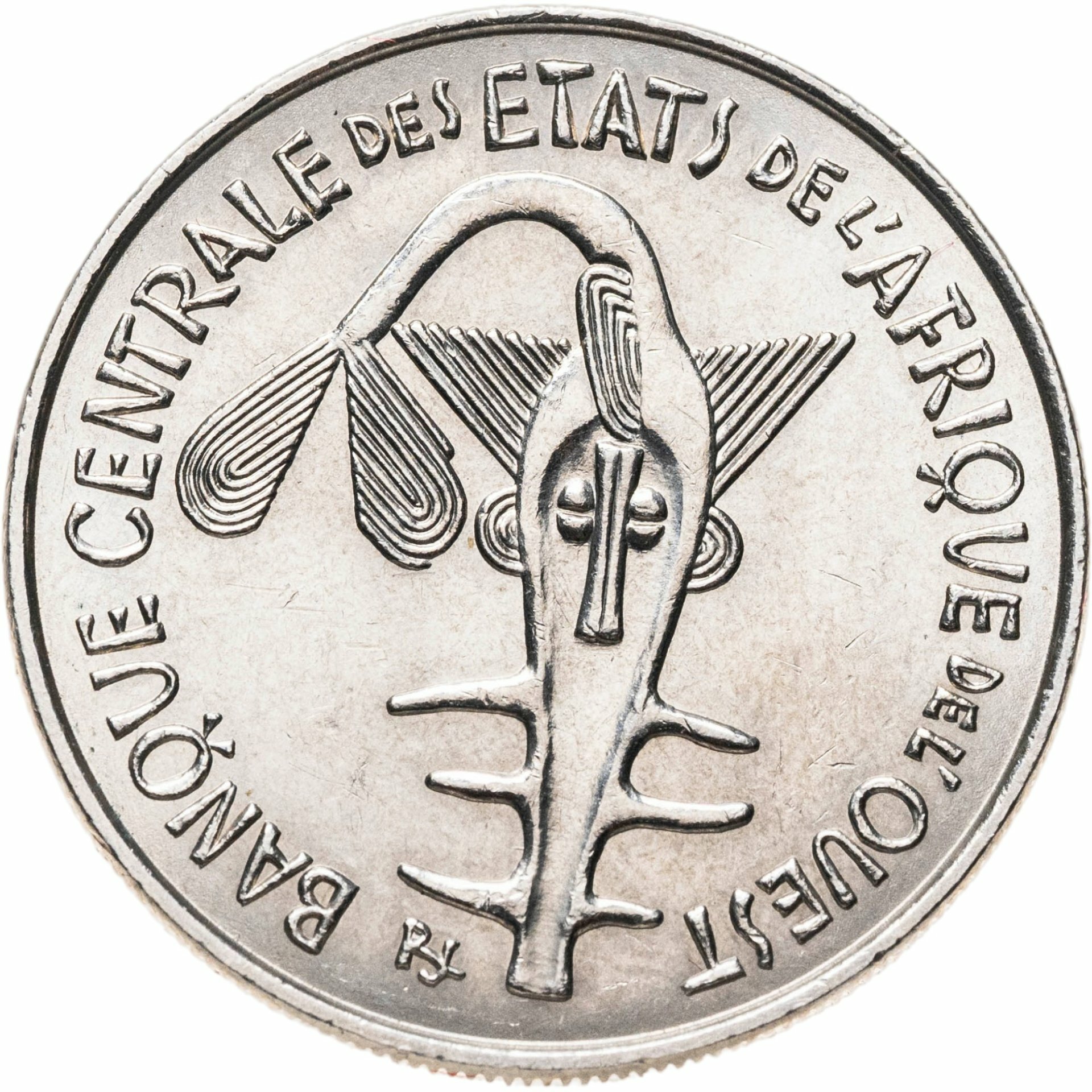 Западная Африка BCEAO 100 франков francs 1977, Никель, в сохранности AU