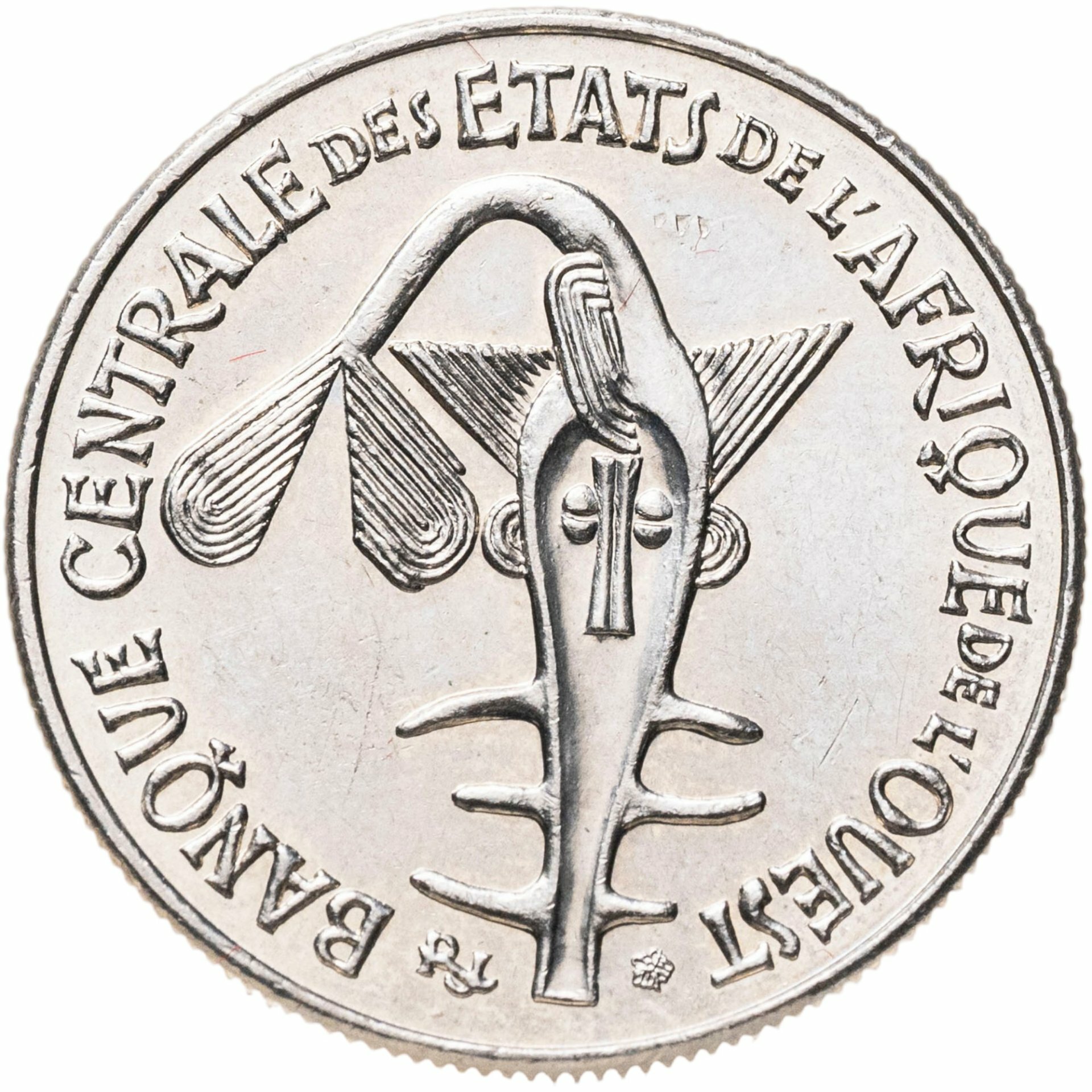 Западная Африка BCEAO 50 франков francs 1991, Мельхиор медь-никель, в сохранности AU