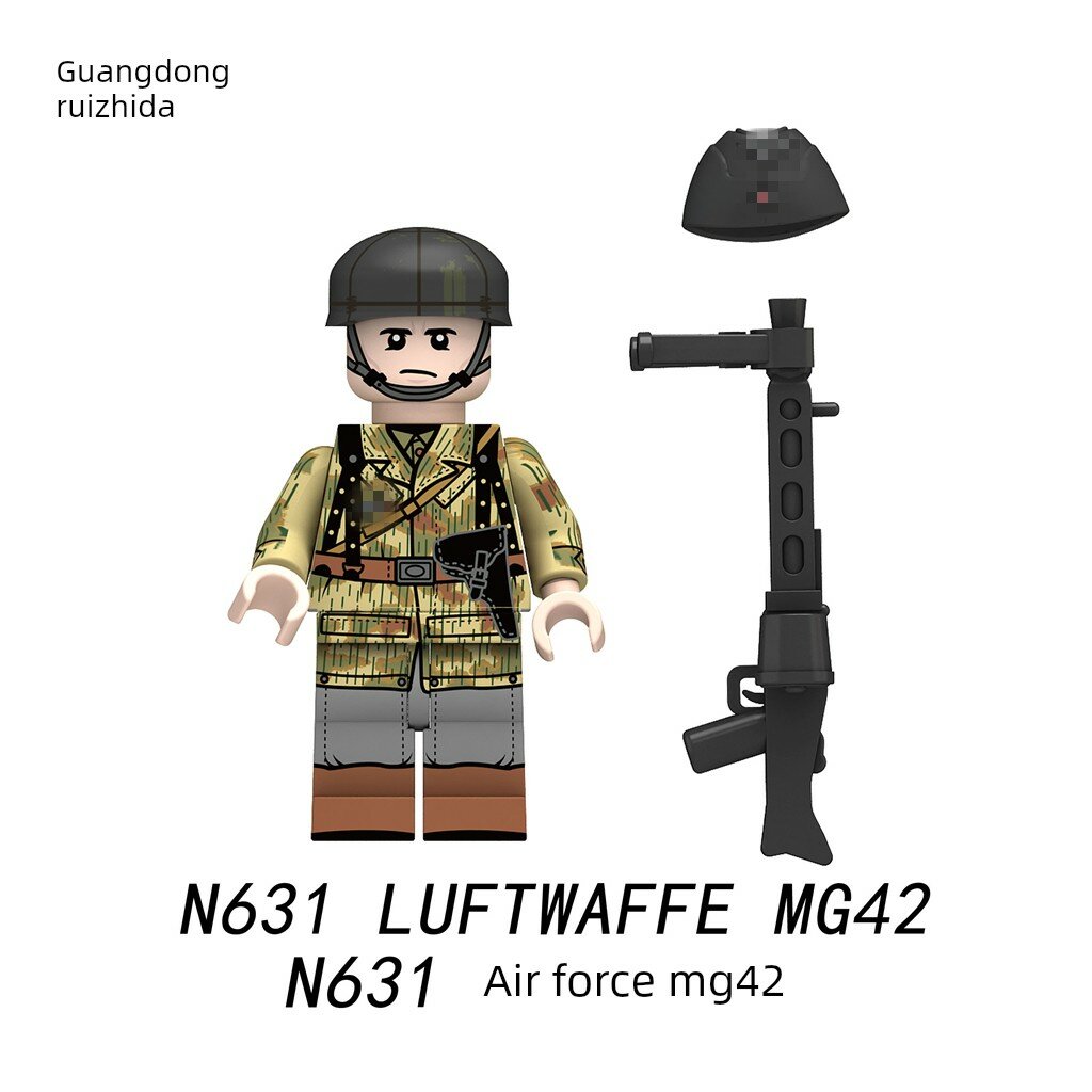 Немецкая авиационная минифигурка MG42 пулемета, 10 шт