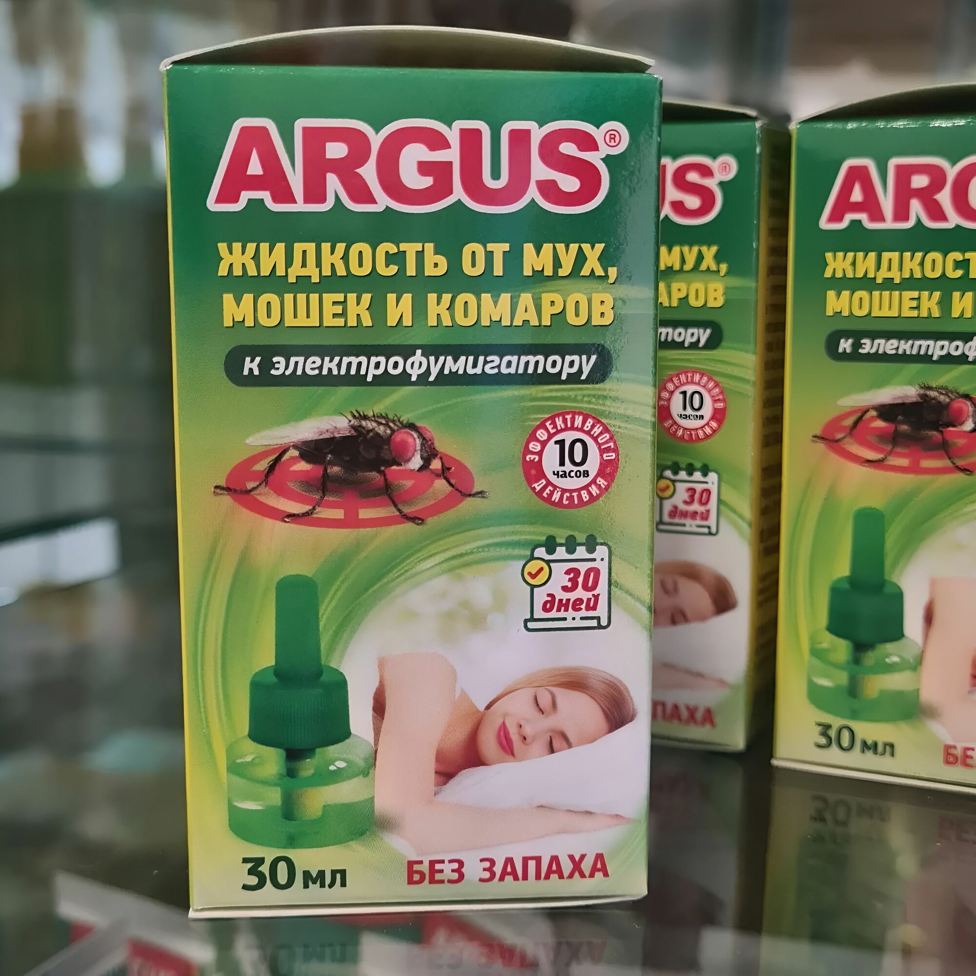 Доп. флакон-жидкость от мух, мошек и комаров Argus, 30 мл