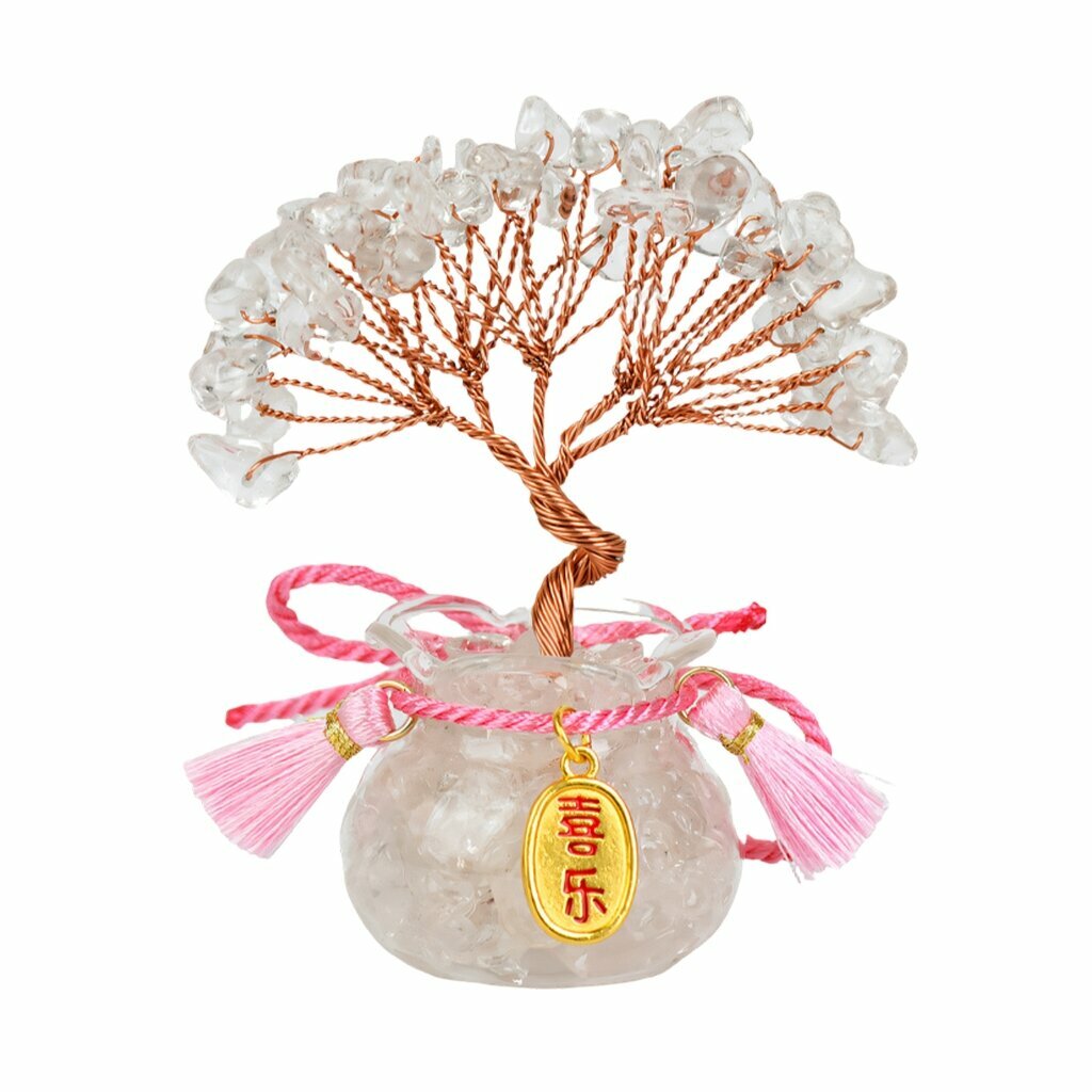 Хрустальное дерево с украшениями из кварца Бонсай Хрустальное денежное дерево Бонсай в стиле Фэн-шуй Украшения для домашнего уюта и подарки для дома