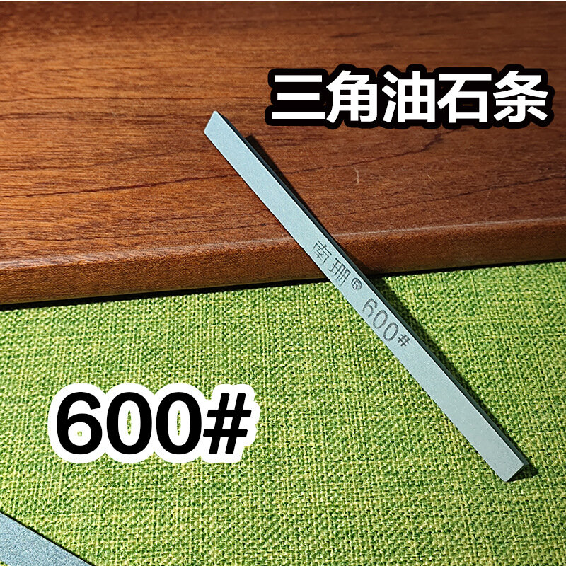 Треугольный точильный камень 600-й зернистости для деликатной полировки ювелирных изделий и обслуживания кромки ножа -