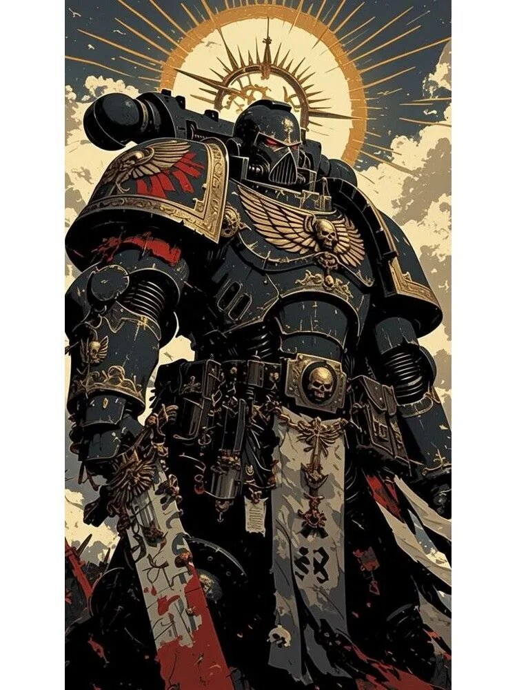 Алмазная Мозаика "Игры Warhammer" 30x40 См, Безрамная, Идеальна Для Дома, Украшения, Подарков.