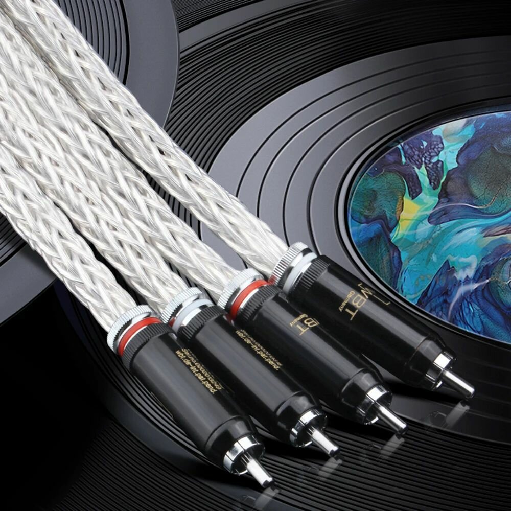 Привет-End 6AG hifi Audio Silver Plated OCC 12 прядей аудио кабель с WBT RCA разъем кабель WBT 0102AG разъем RCA TO 2RCA кабель