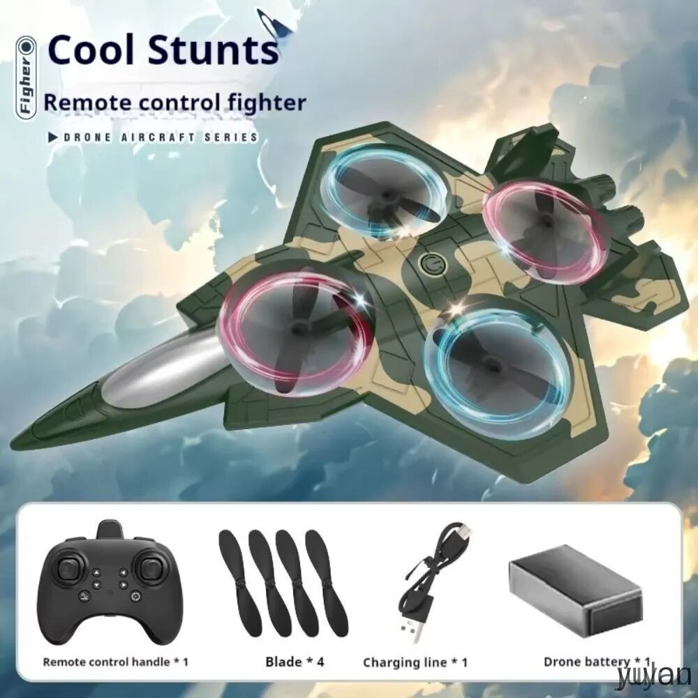 Радиоуправляемый самолет Cool Stunts Remote control fighter с лопастями, зарядкой и аккумулятором