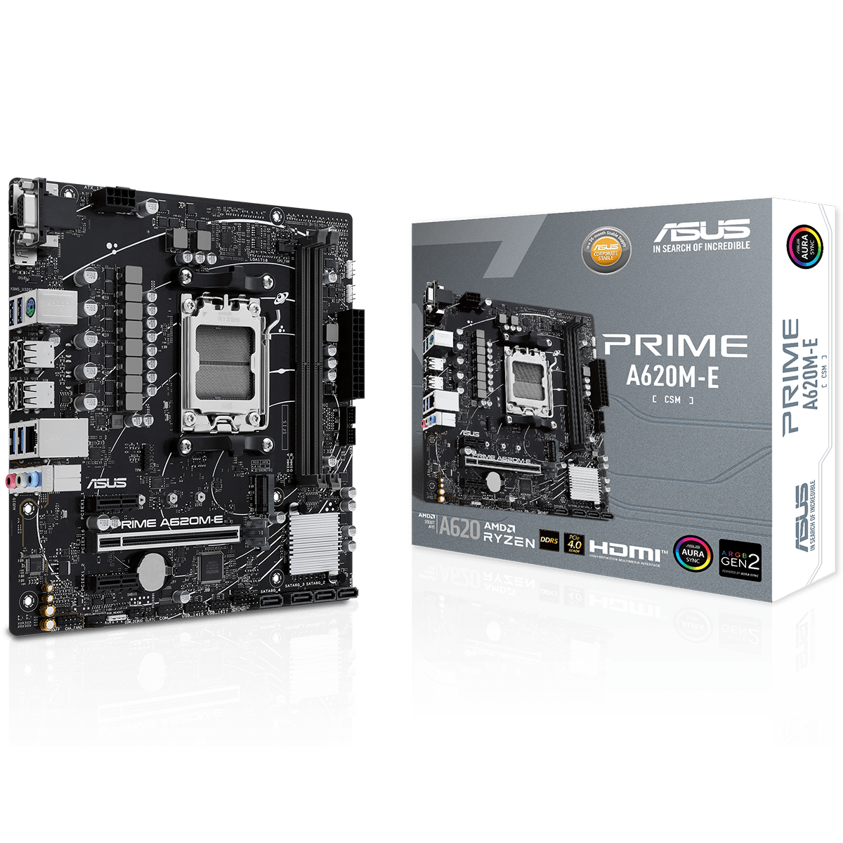 Материнская плата ASUS PRIME A620M-E-CSM, AM5, AMD A620, Micro-ATX, RTL (90MB1F50-M0EAYC)