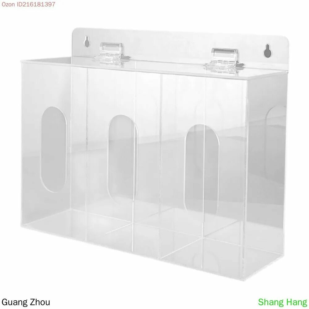 Настенная стойка для диспенсера для перчаток из акрила Необязательный