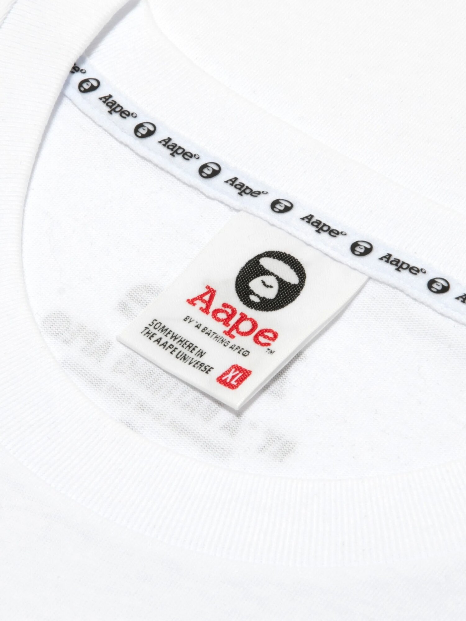 Футболка AAPE BY A BATHING APE, размер M, белый, — фото 1