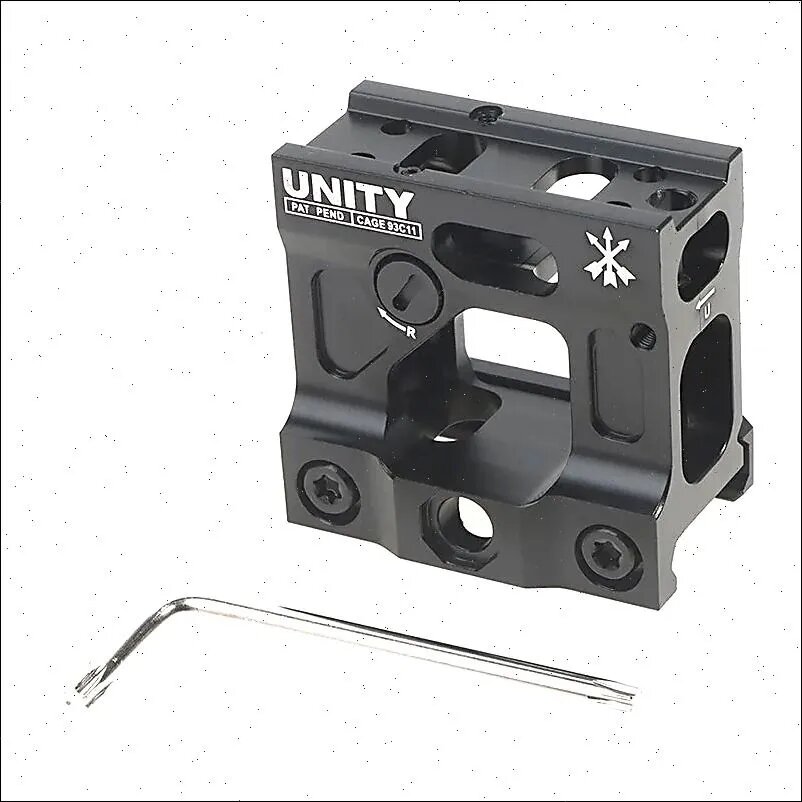 T1 T2 HD41 усиливающий кронштейн для прицела, металл, черный/песочный