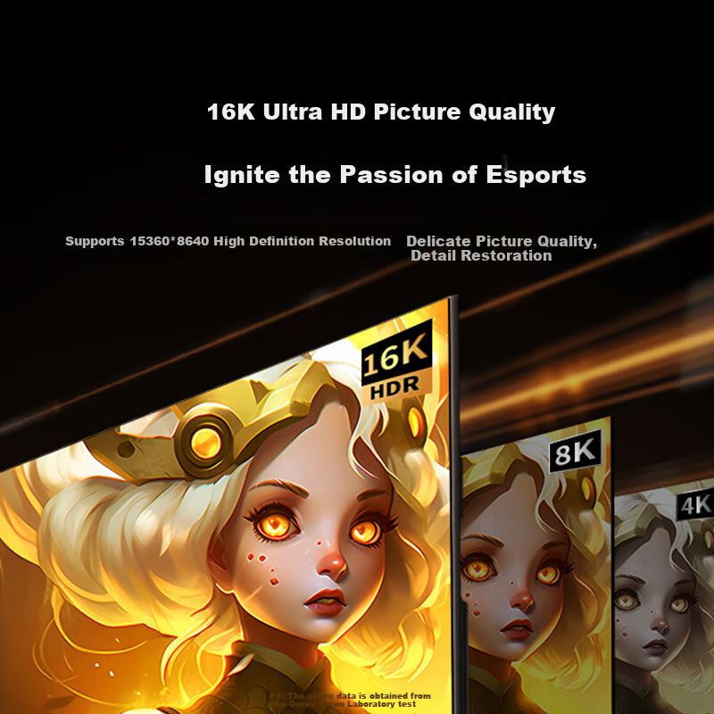 Кабель DisplayPort UGREEN DP2.1 Fiber Optic 5M 4K 16K30Hz 8K240Hz для мониторов и игровых ПК Длина：5 метровМодель：DP2.1