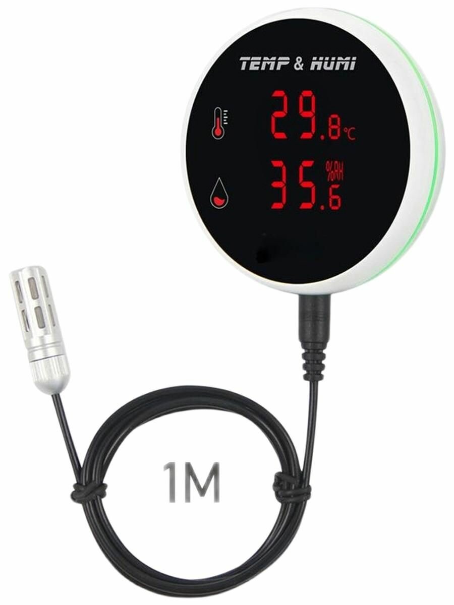 Определение температуры от -40 до 120 Датчик температуры и влажности Tuya WIFI с проводом 1м