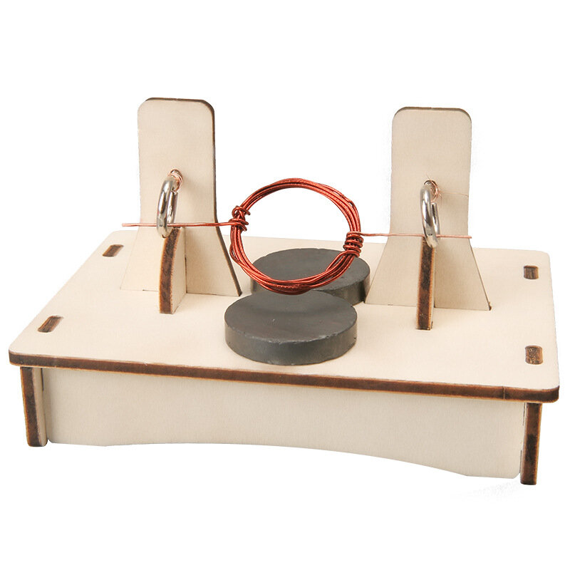 Набор для научных экспериментов с деревянным двигателем своими руками для детей – простые наборы для изучения STEM-наук об электродвигателе | Практический физический проект с магнитом и катушкой, развивающая игрушка для класса для учащихся в возрасте