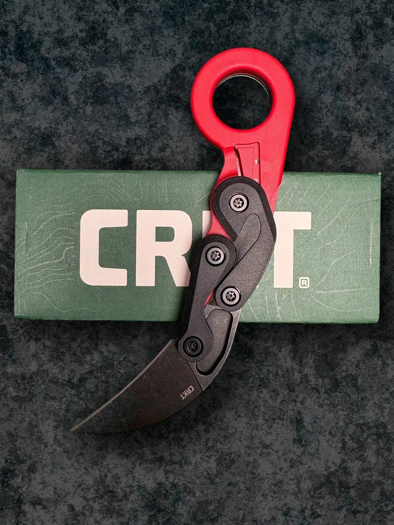 Складной нож - керамбит CRKT Provoke Grivory Red, 4041R